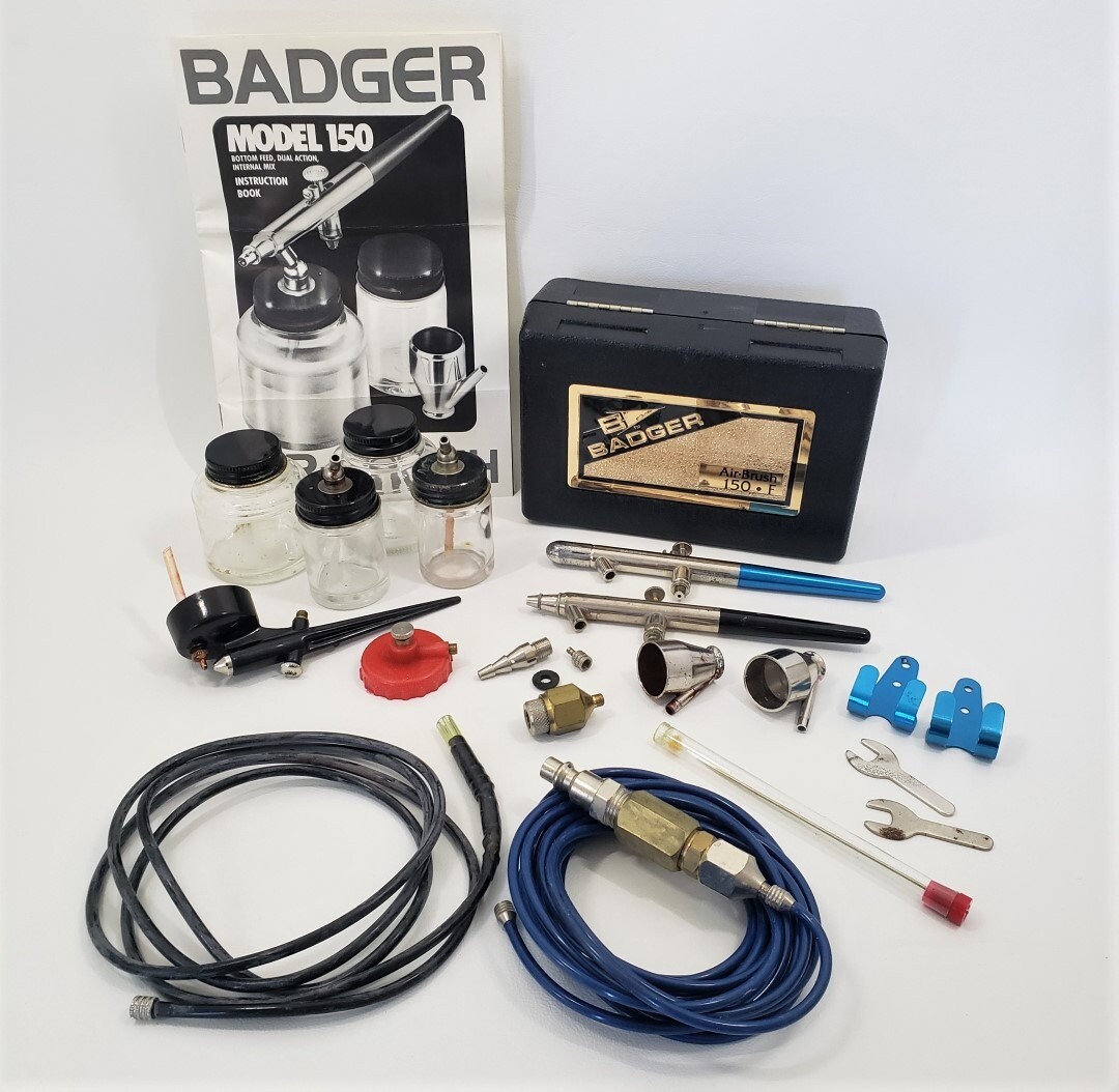 Badger 150 F Airbrush Kit With Manual and Extras, AS-IS, Untested - Etsy