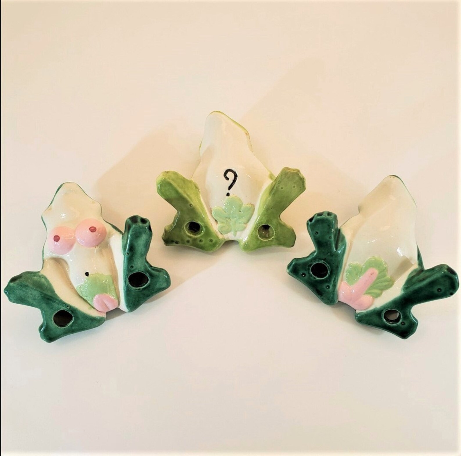 Anatomically Correct Gender Ceramic Frogs Set of 3 Male - Etsy