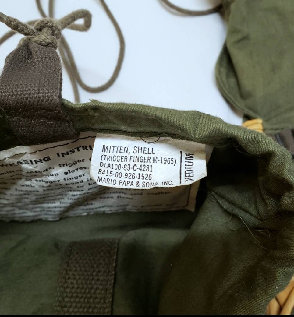 US Military Trigger Finger Mitten Shells and Wool Liners - Etsy