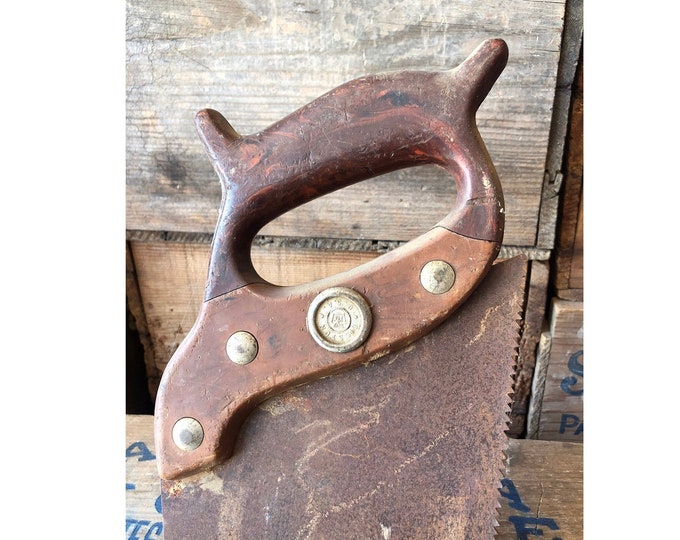 Henry Disston & Sons Inc, Pat 2077509, Handle Hand Saw, 29" Total ...