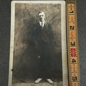 White Shoes, Early 1900's Photograph Postcard, Man's Portrait, Antique ...
