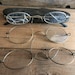 Set of 3 Antique Spectacles Old Glasses Glass Case Vintage - Etsy