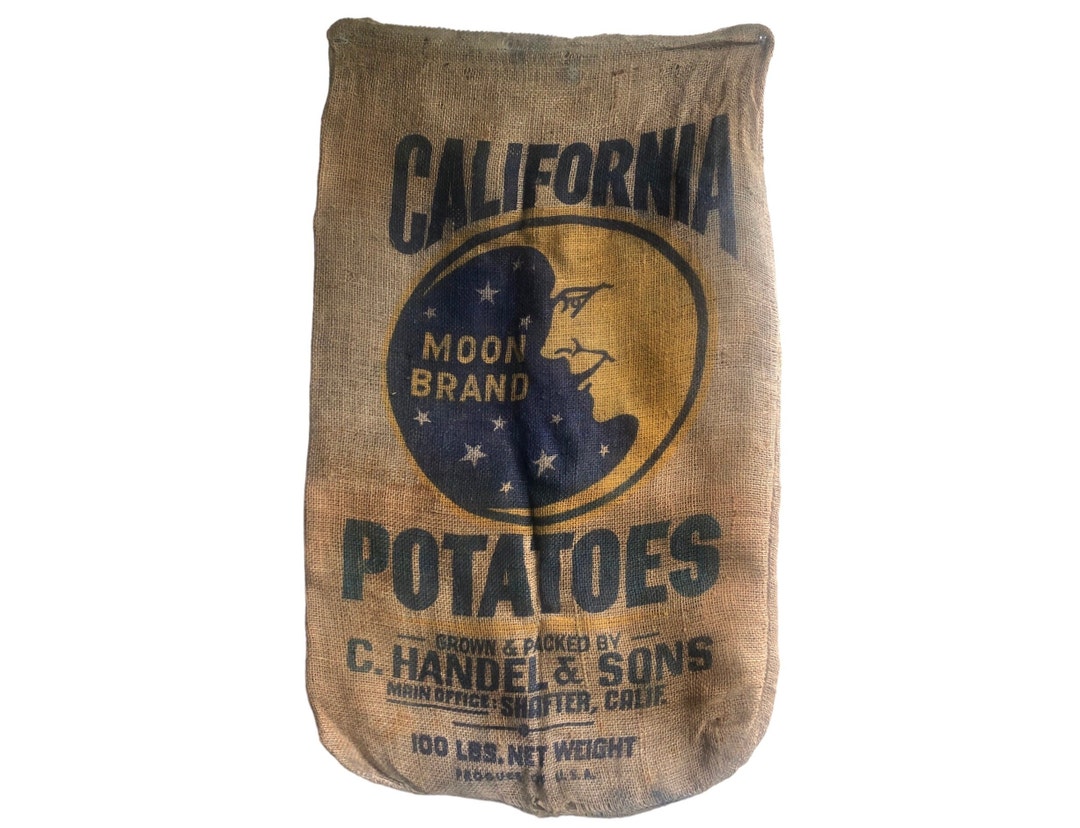Moon Brand Calfornia Potato Sack, C. Handel & Sons, Vintage Burlap Bag ...