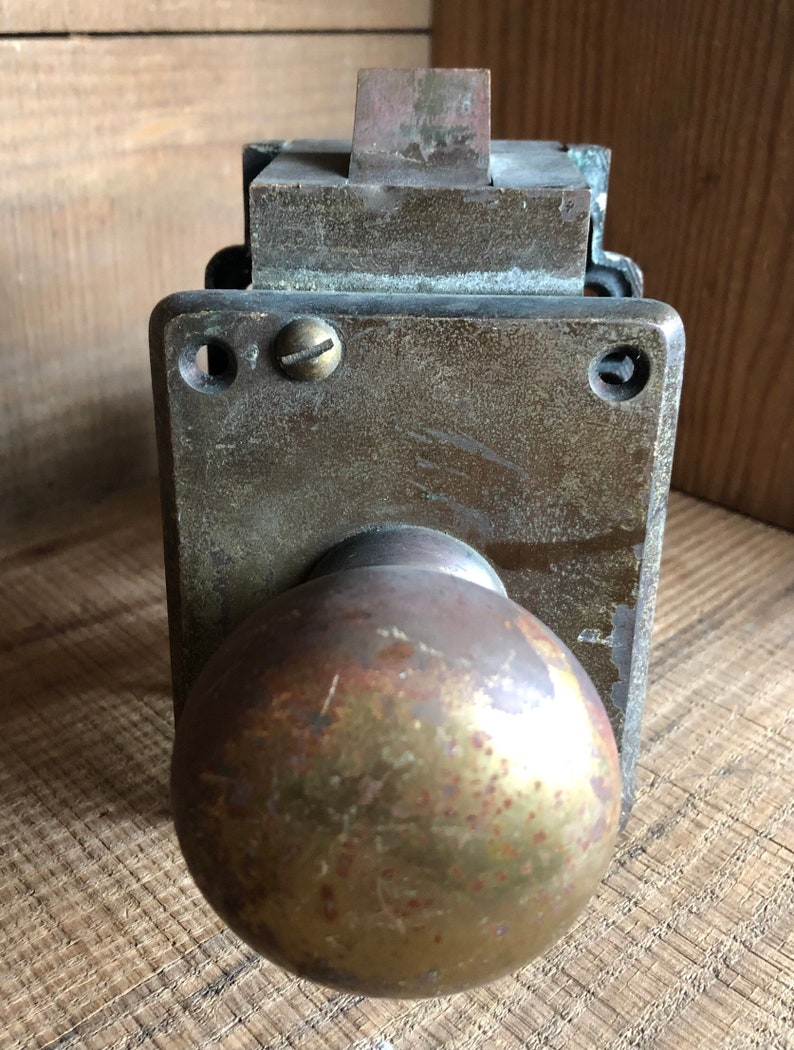 P&F Corbin Door Lock Antique Brass Knobs Heavy Duty Vintage - Etsy