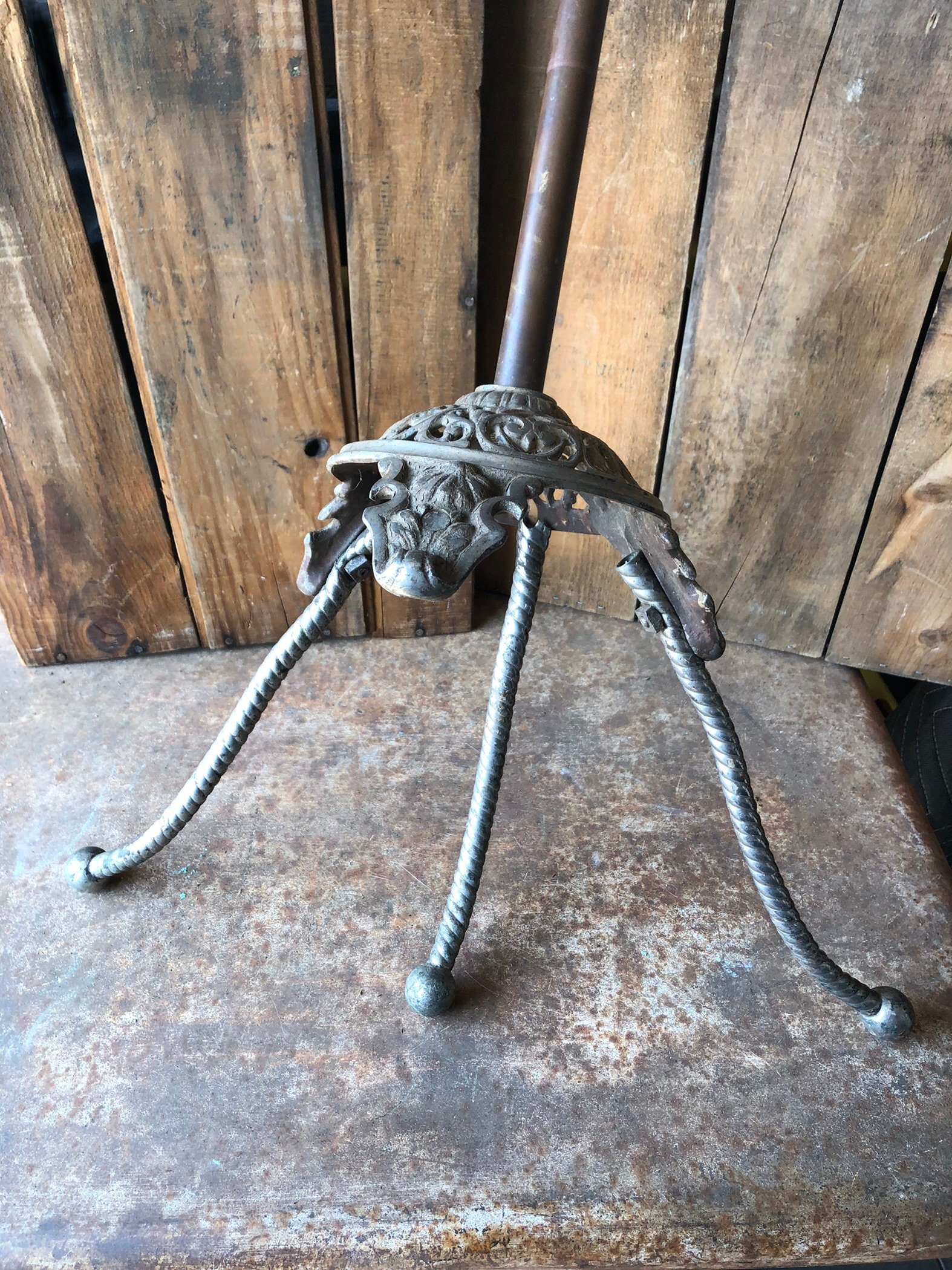 Antique Rococo Style Metal Plant Stand Base, Restoration Project - Etsy