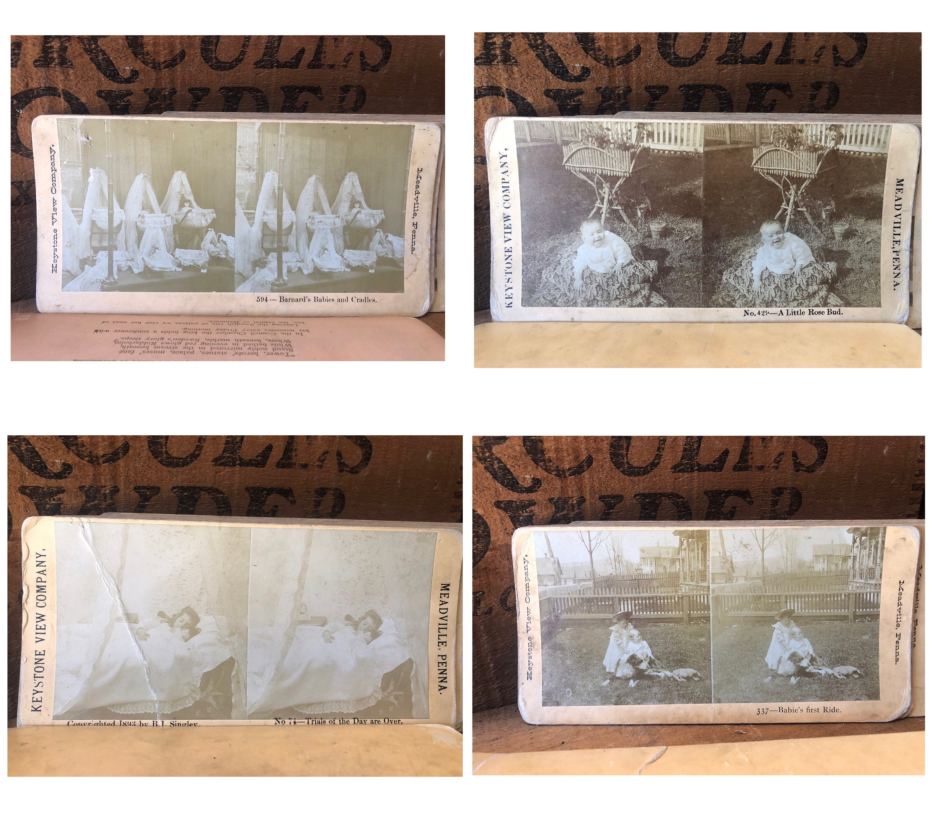 Antique Stereoscope Slides, Set of 18, Victorian Ephemera - Etsy