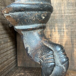Antique Cast Iron Claw Foot, Architectural Salvage, Elaborate Tub Cast ...