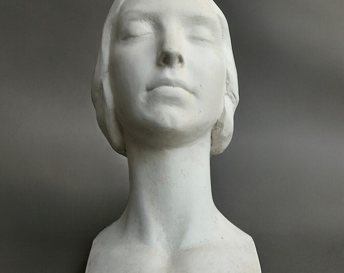 Art Deco Woman’s Bust, Gorgeous Antique Art Deco Style Bust, Plaster ...