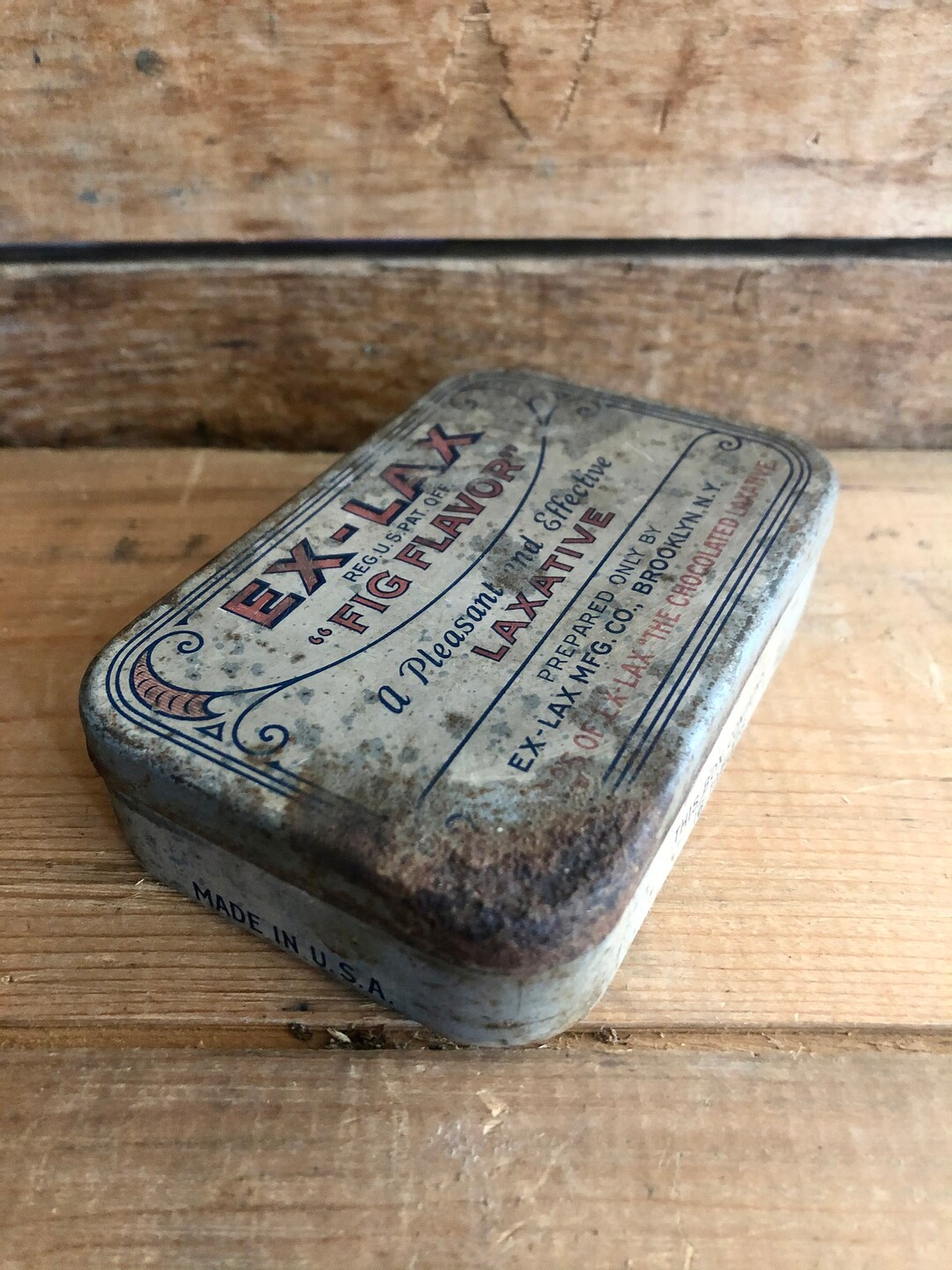 Vintage Ex-lax Tin – "fig Flavor" Laxative Advertising - Etsy