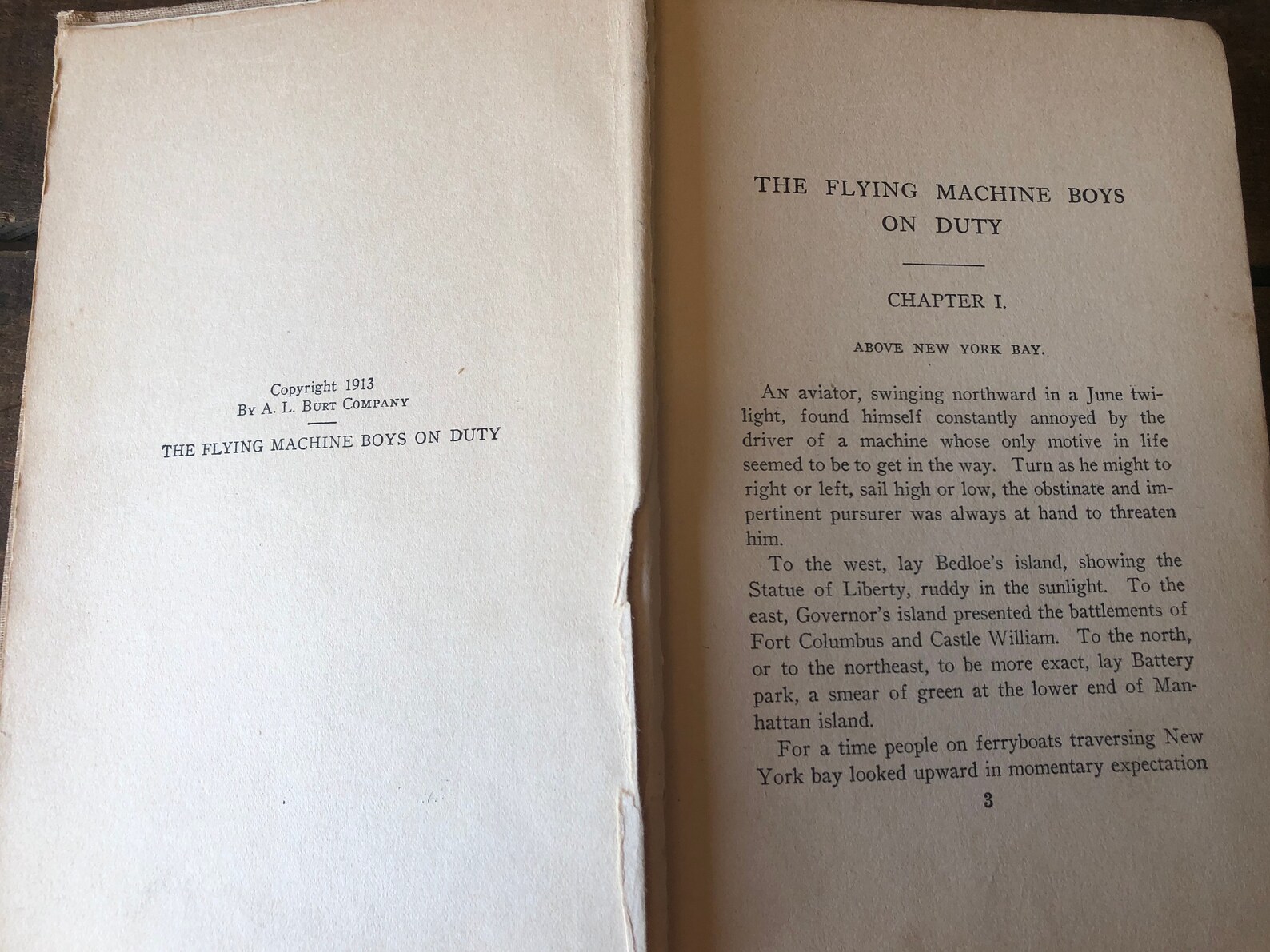 The Flying Machine Boys on Duty, the Clue Above the Clouds, by Frank ...