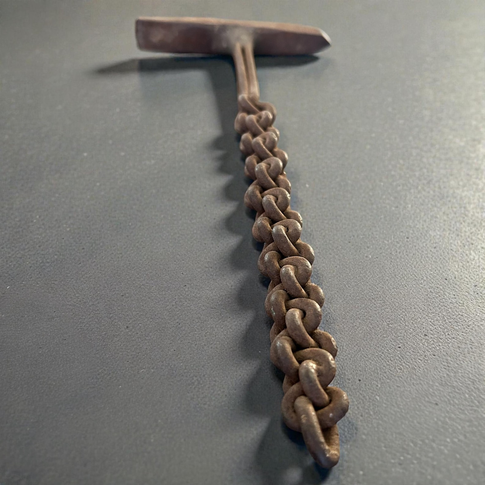 Rare Blacksmith Hand Forged Hammer With a Distinctive Braided Twist ...
