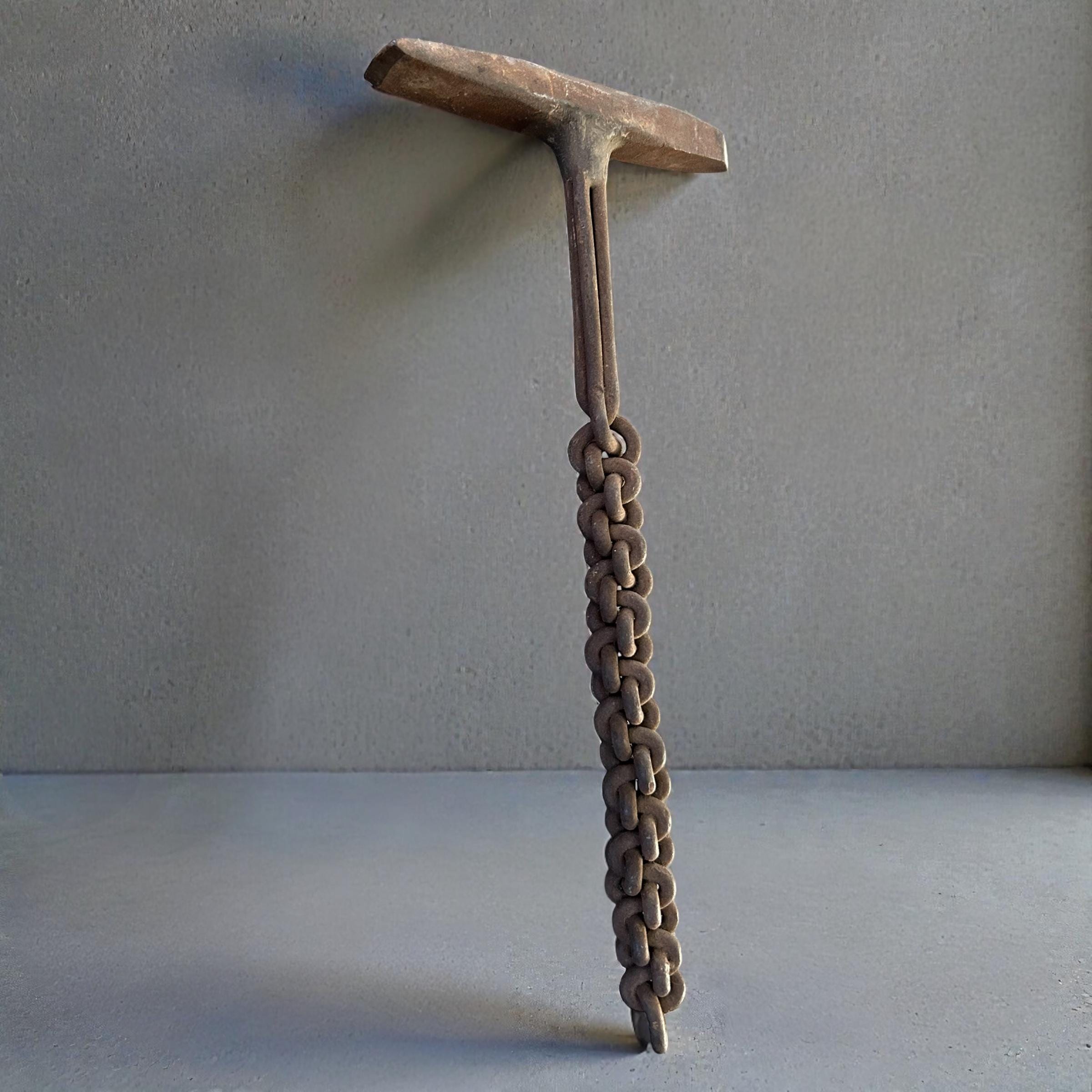 Rare Blacksmith Hand Forged Hammer With a Distinctive Braided Twist ...