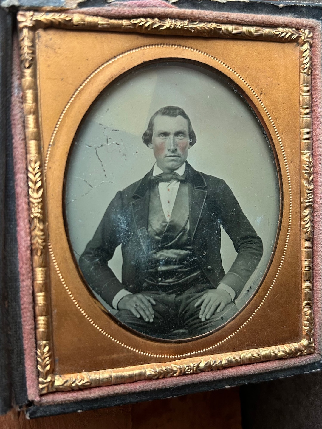 Victorian Ambrotype Portrait, 1800s Antique Photo, Ornate Frame - Etsy