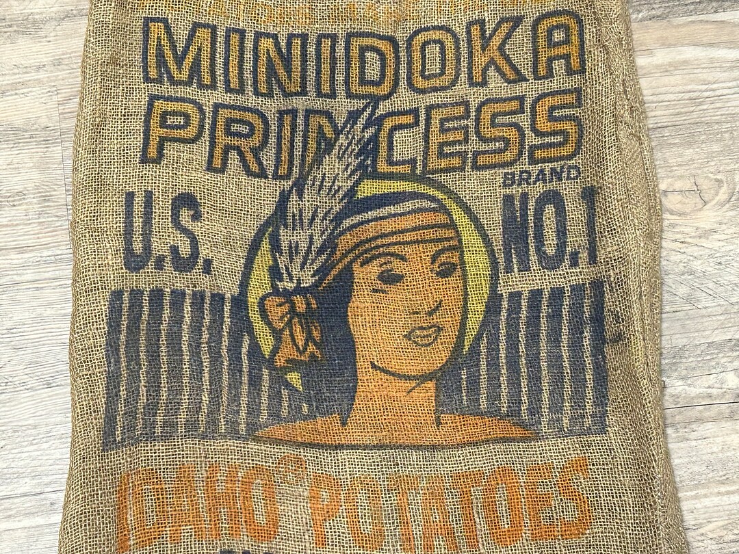Native American Potato Sack, Minidoka Princess Brand Potatoes, Max ...