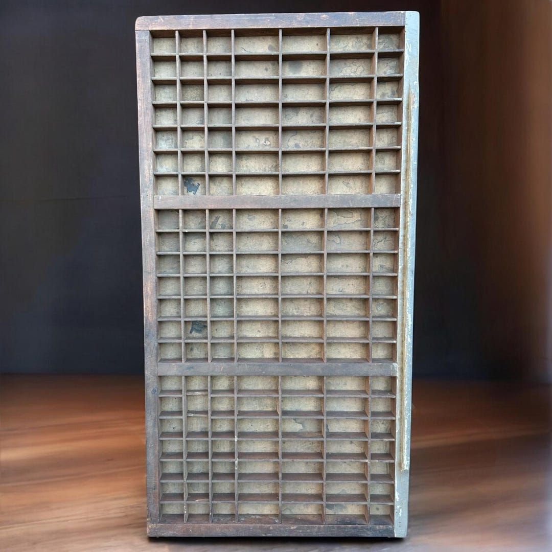 Vintage Printer Press Tray, Vintage Printers Wooden Tray, Vintage ...