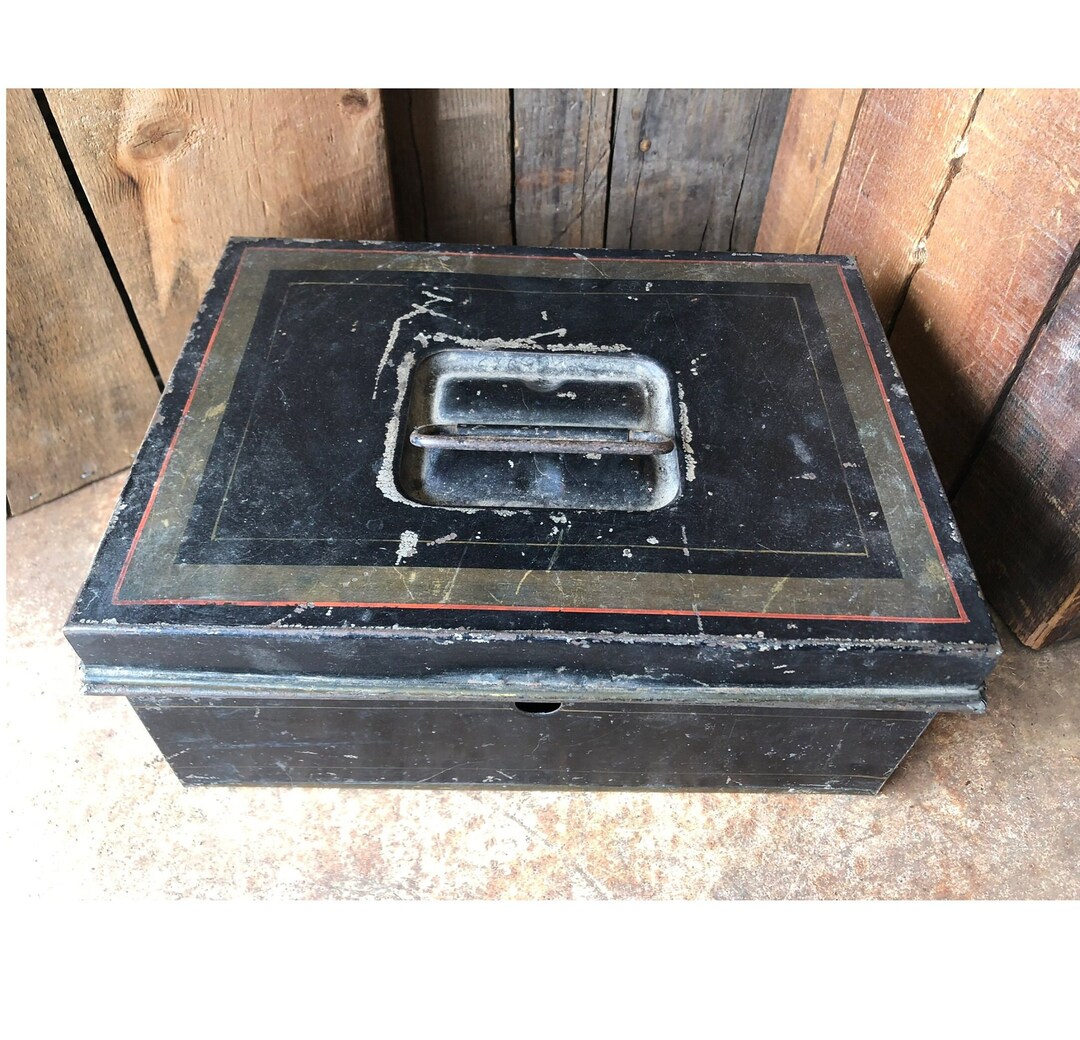 Vintage Kreamer Safe Box, Vintage Metal Box, Industrial Metal Box ...