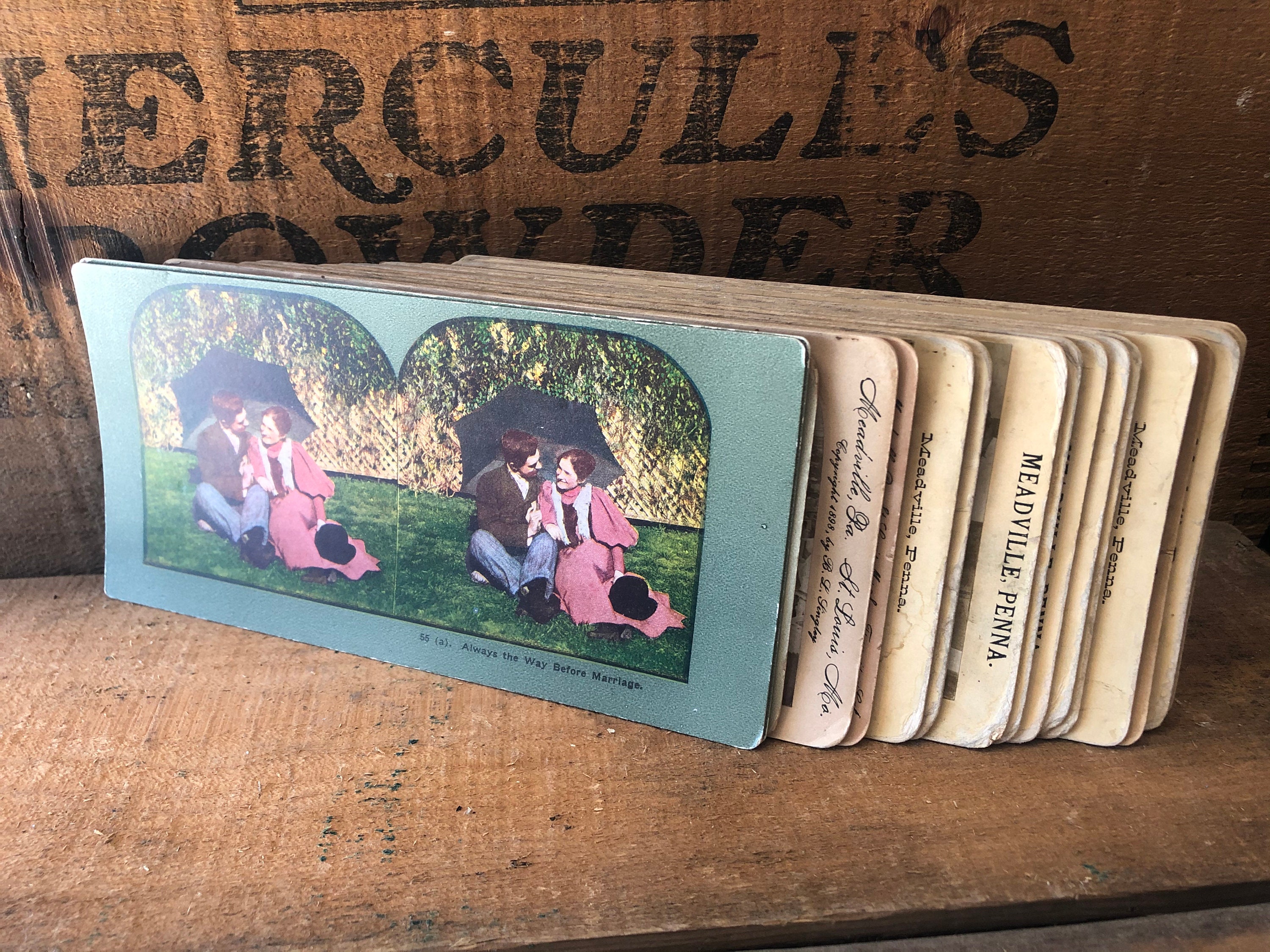 Antique Stereoscope Slides, Set of 18, Victorian Ephemera - Etsy