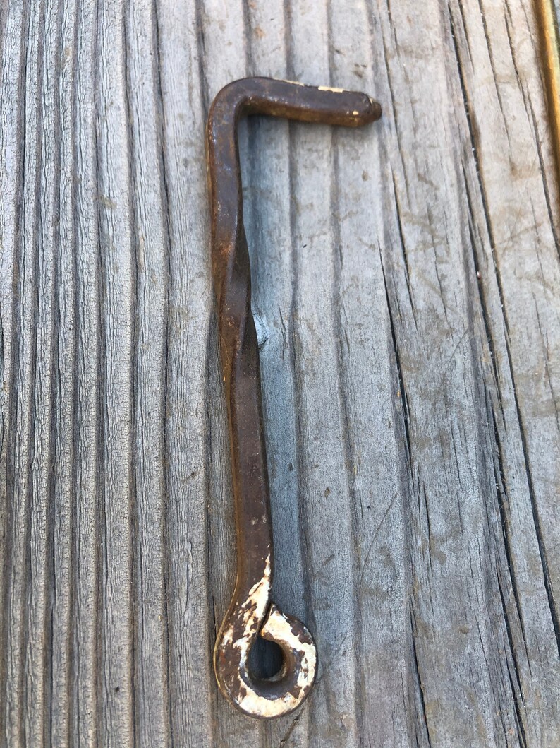 Set of 7 Antique Victorian Cast Iron Hooks Double Arm Hook - Etsy