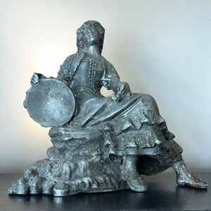 Ansonia Mantle Clock Topper Statue, Antique F Kroeber Mantle Clock ...