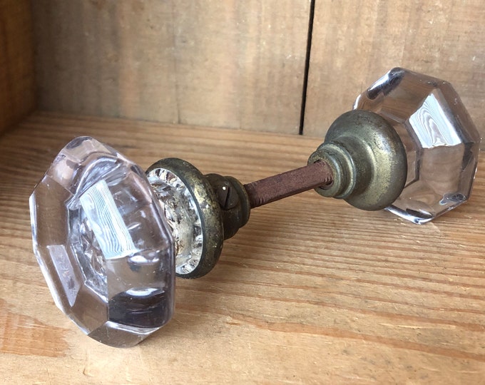 Antique Sun Purple Glass Door Knobs, Vintage Lavender Glass Door Knobs, Purple Door Knobs ...