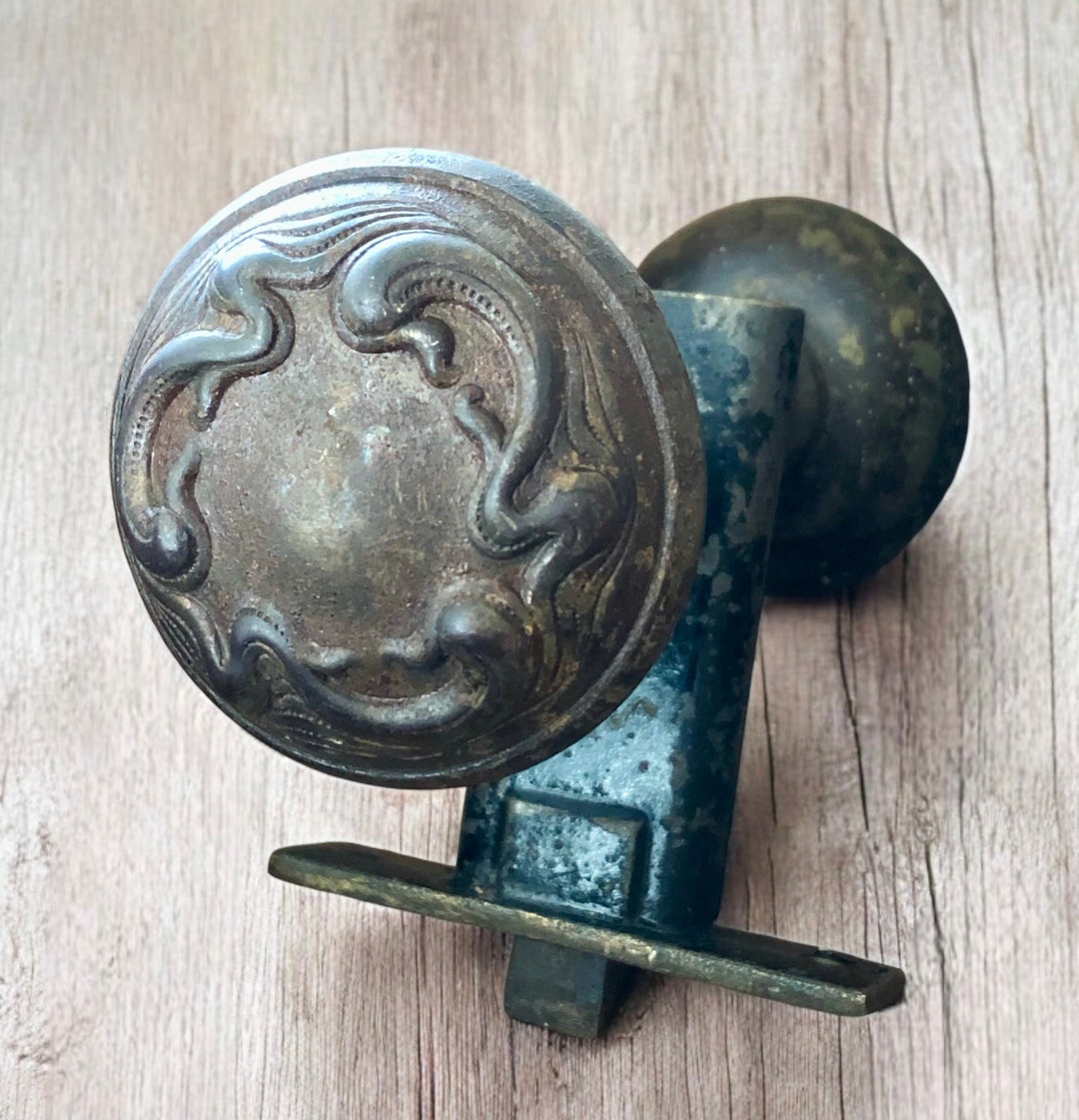 Antique Alby by Sargent Door Knobs, Art Nouveau Door Knob Set, Victorian Doorknobs ...