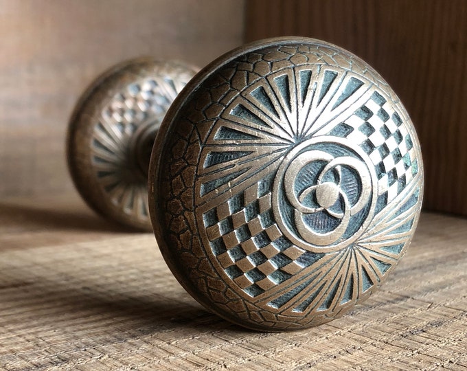 Antique Mallory Wheeler Door Knobs, Victorian Doorknobs, Architectural Salvage, Antique Door ...