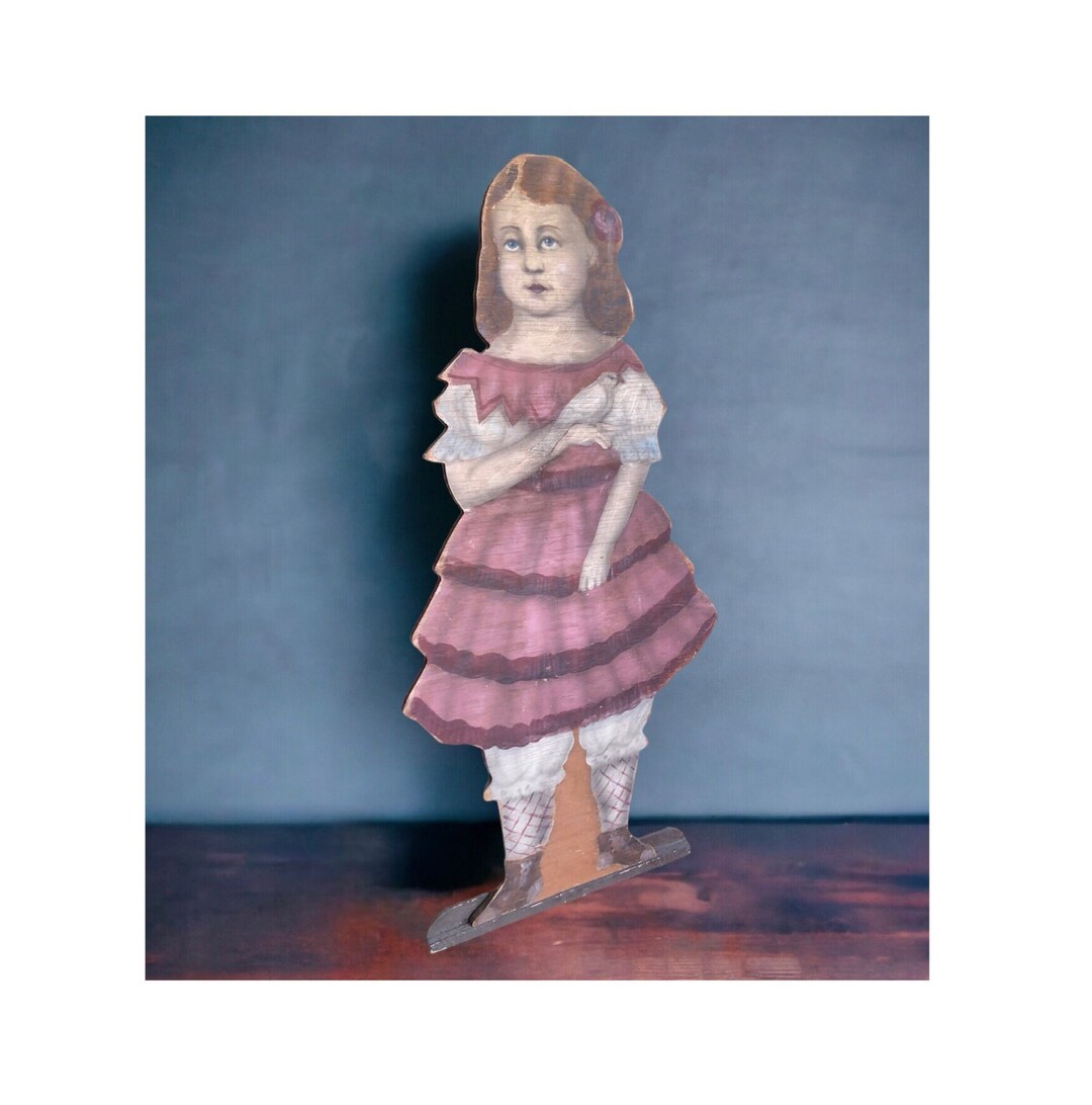 Life Sized Hand Painted Little Victorian Girl, Enchanting Hand Painted ...