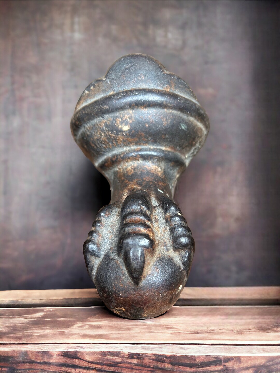 Antique Cast Iron Claw Foot, Architectural Salvage, Elaborate Tub Cast ...