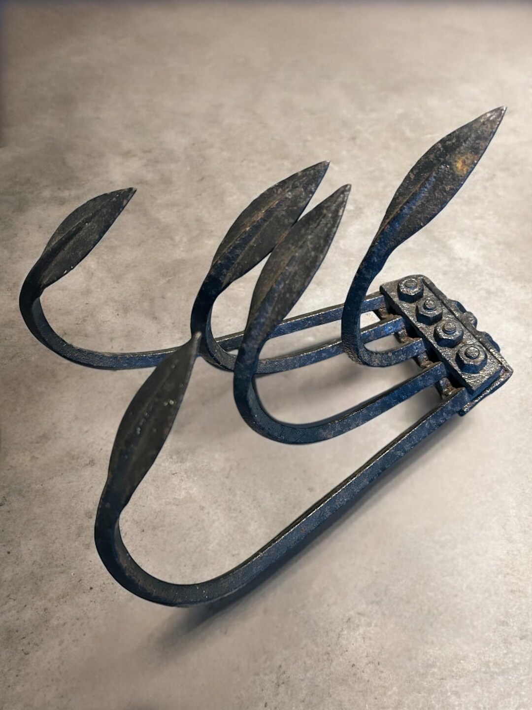 Vintage 5-tine Hand Harrow: Rustic Farmhouse Decor - Etsy