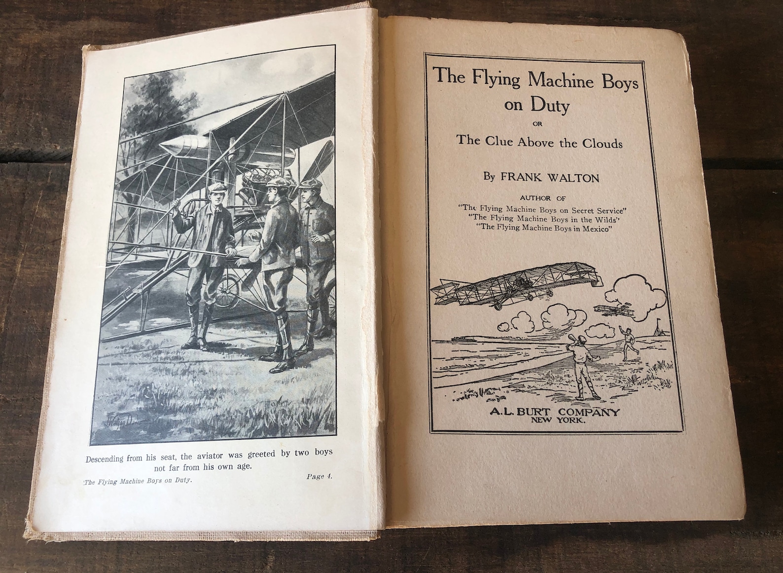 The Flying Machine Boys on Duty, the Clue Above the Clouds, by Frank ...