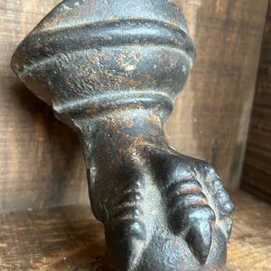 Antique Cast Iron Claw Foot, Architectural Salvage, Elaborate Tub Cast ...