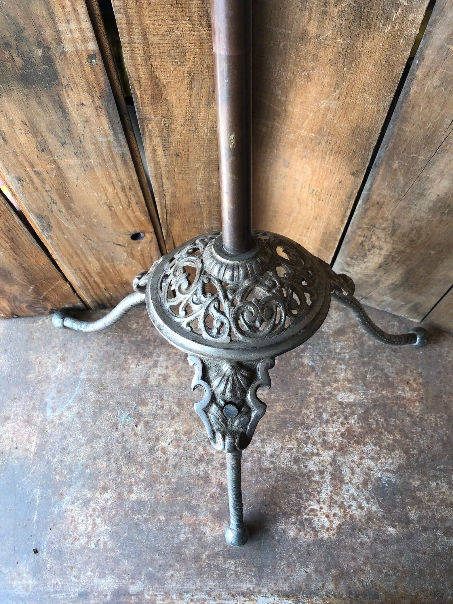 Antique Rococo Style Metal Plant Stand Base, Restoration Project - Etsy
