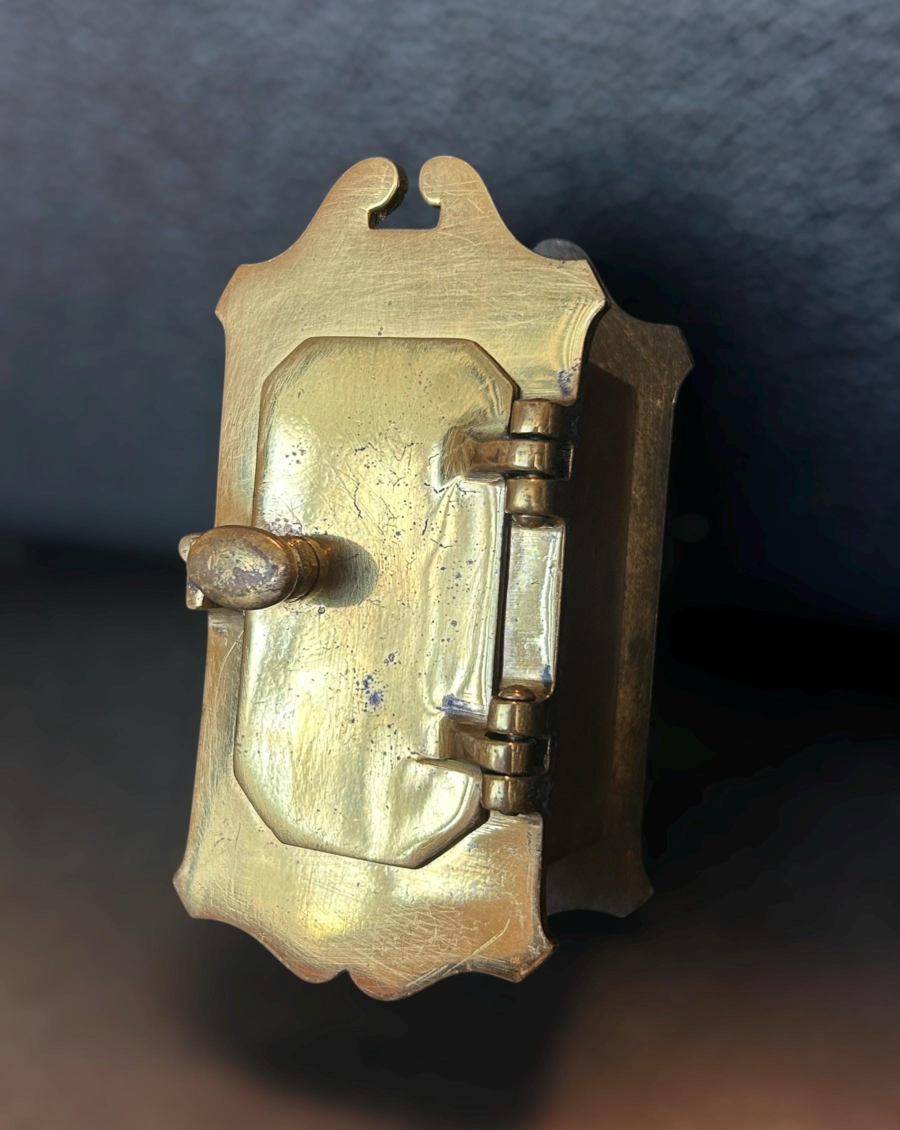 Gothic Revival Speakeasy Door Knocker, Antique Peephole, Antique Viewer ...