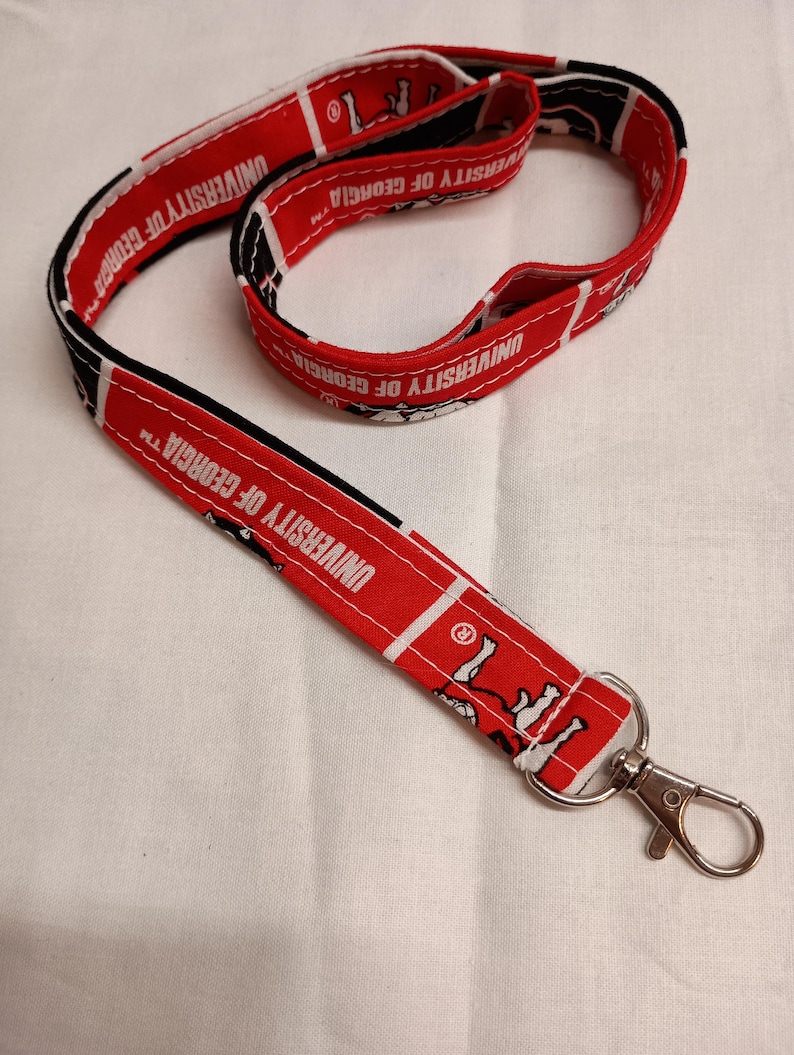 GA Bull Dogs Lanyard for Keys and Badges - Etsy