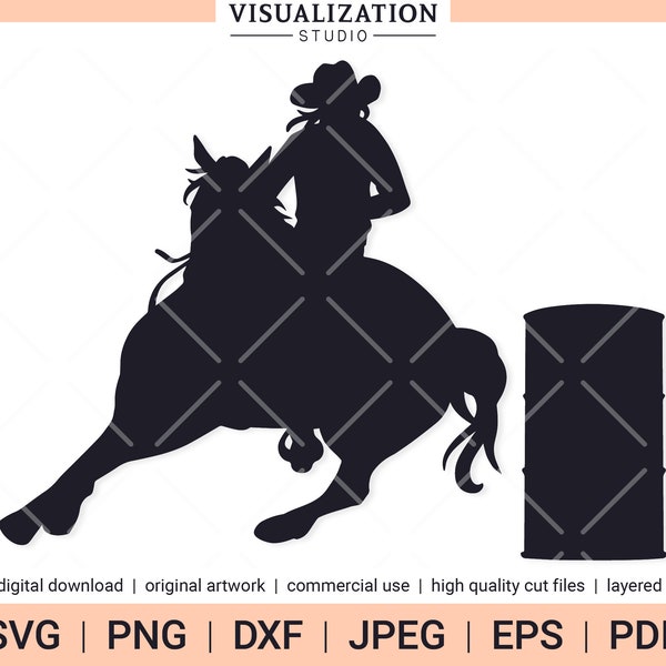 Barrel Racing Dxf - Etsy