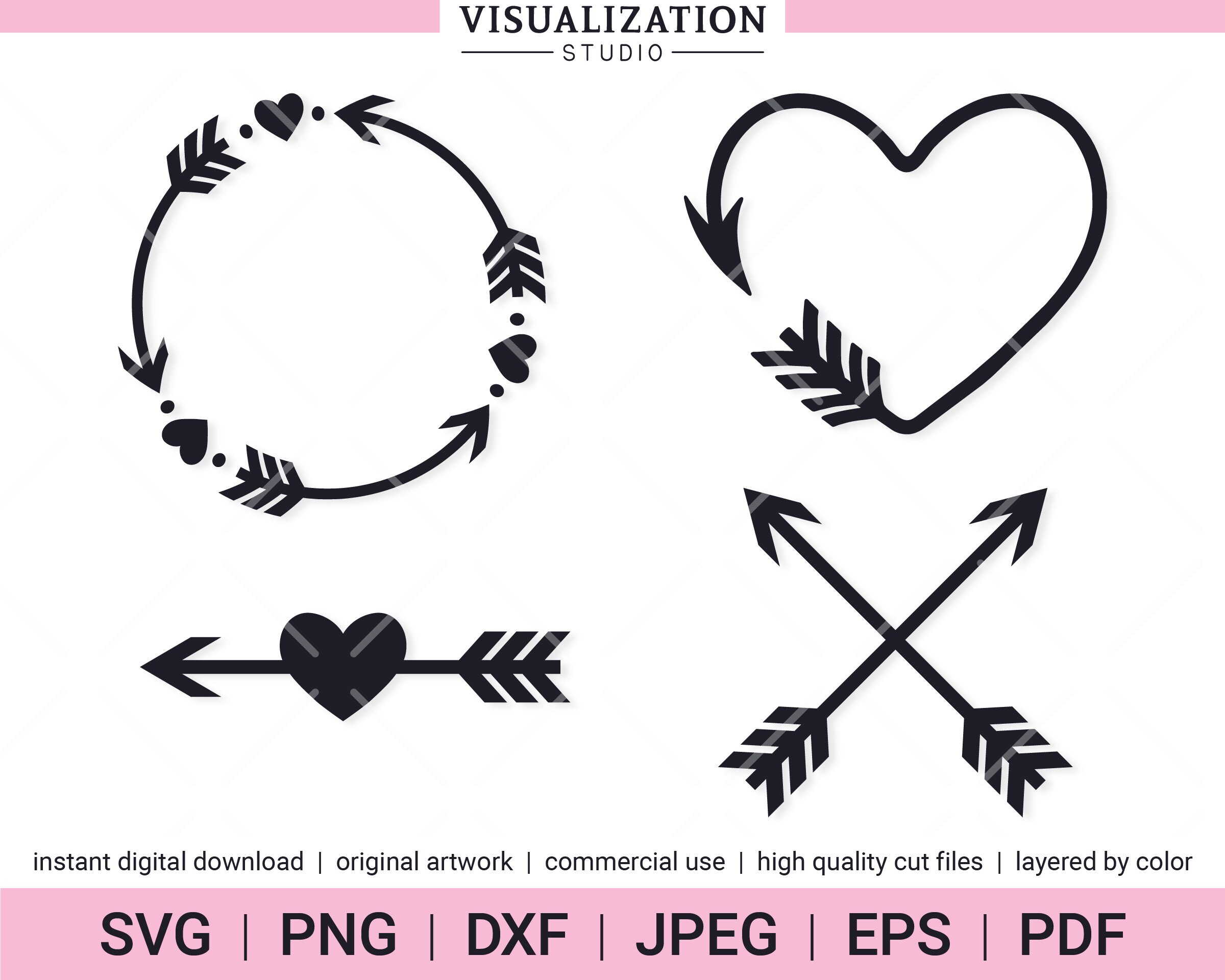 Heart With Arrow Clipart