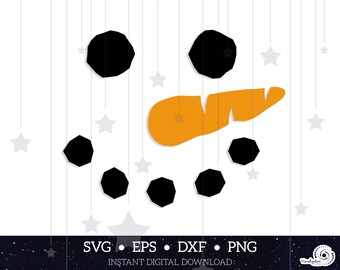 Snow Girl Face Svg | Etsy