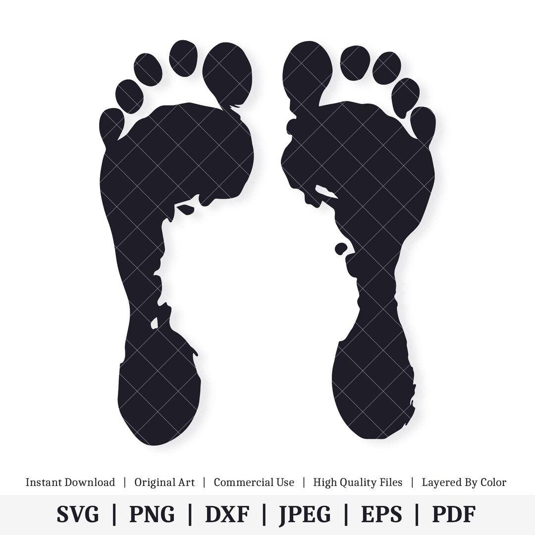 Footprints | Vector Artwork | INSTANT DIGITAL DOWNLOAD | Svg | Png ...