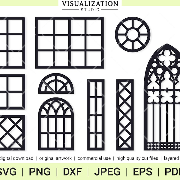 House Windows Svg - Etsy