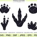 Dinosaurs Tracks Vector Clipart Set INSTANT DIGITAL DOWNLOAD Svg Png ...