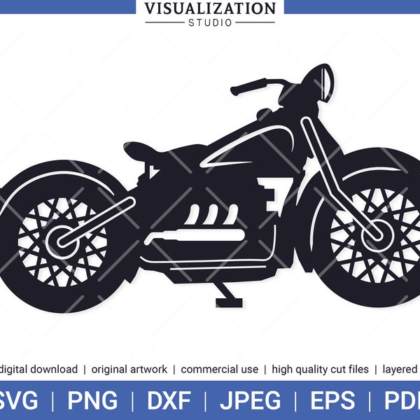Motorcycle Svg - Etsy