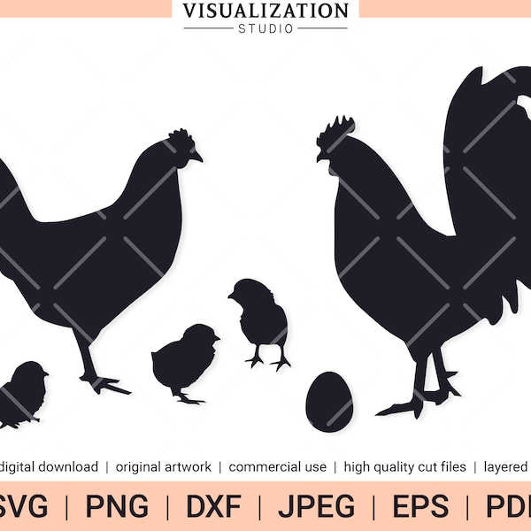 Chicken Svg - Etsy