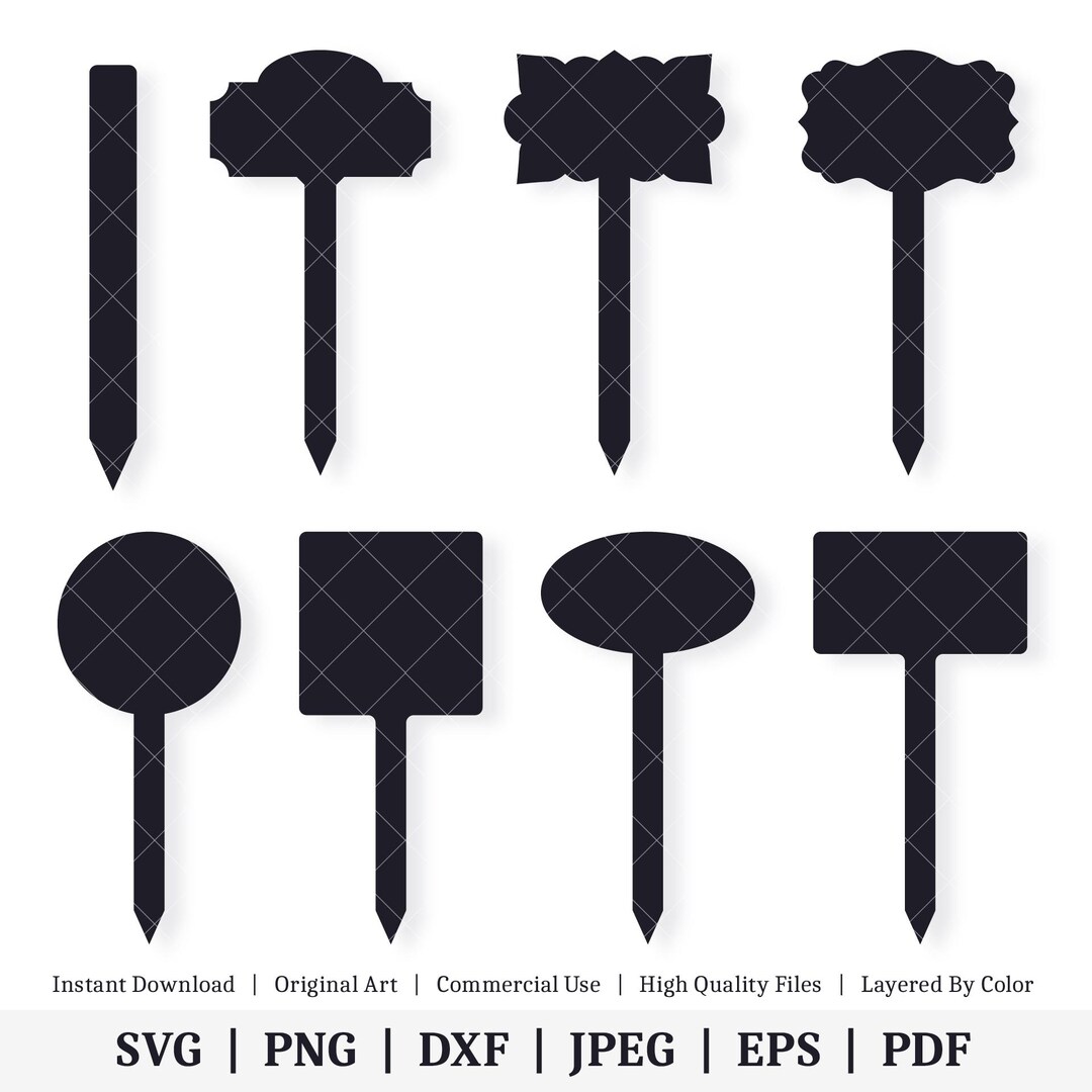 Garden Markers | Vector Bundle | INSTANT DIGITAL DOWNLOAD | Svg | Png ...