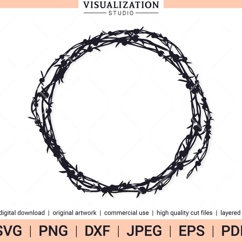 Barbed Wire Monogram - Etsy