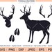 Mule Deer Shapes Vector Clipart Set INSTANT DIGITAL DOWNLOAD Svg Png ...