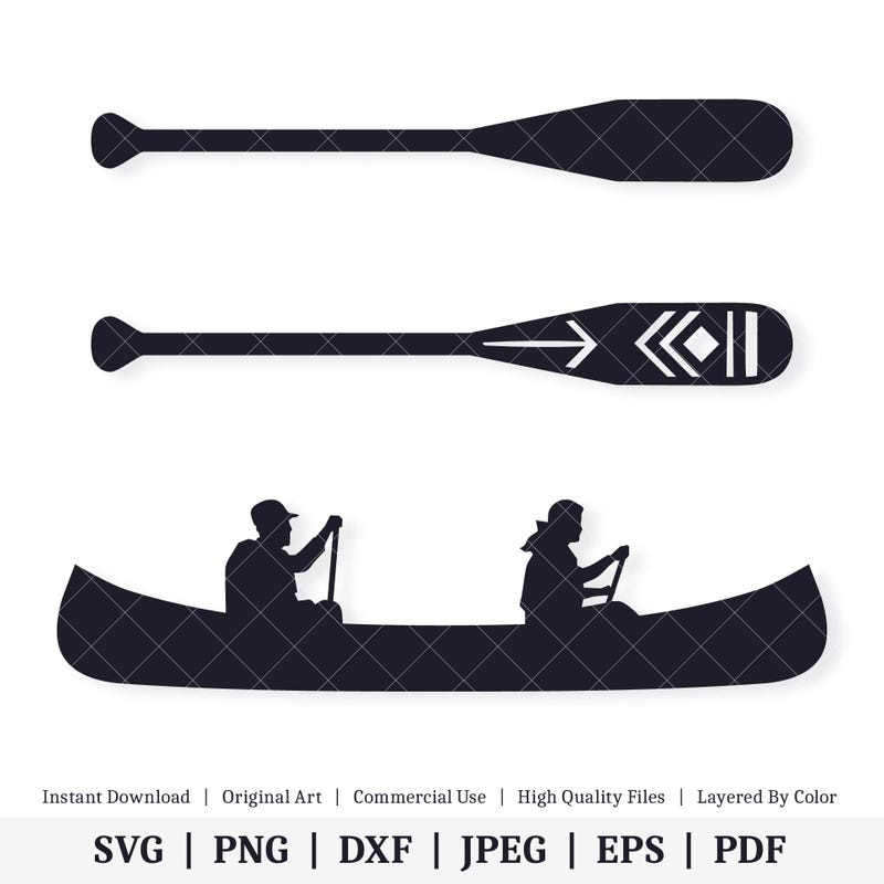 Canoeing Vector Art - Etsy UK