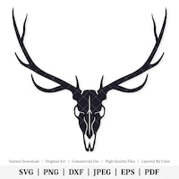 Elk Skull - Etsy