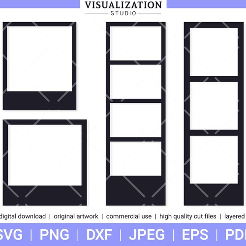 Instant Camera Frames Vector Clipart Set INSTANT DIGITAL - Etsy