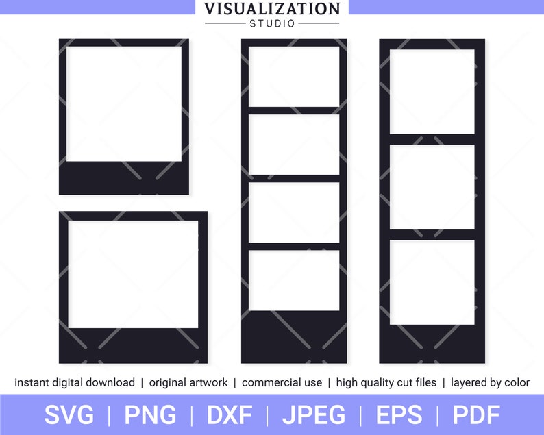 Instant Camera Frames Vector Clipart Set INSTANT DIGITAL - Etsy Australia