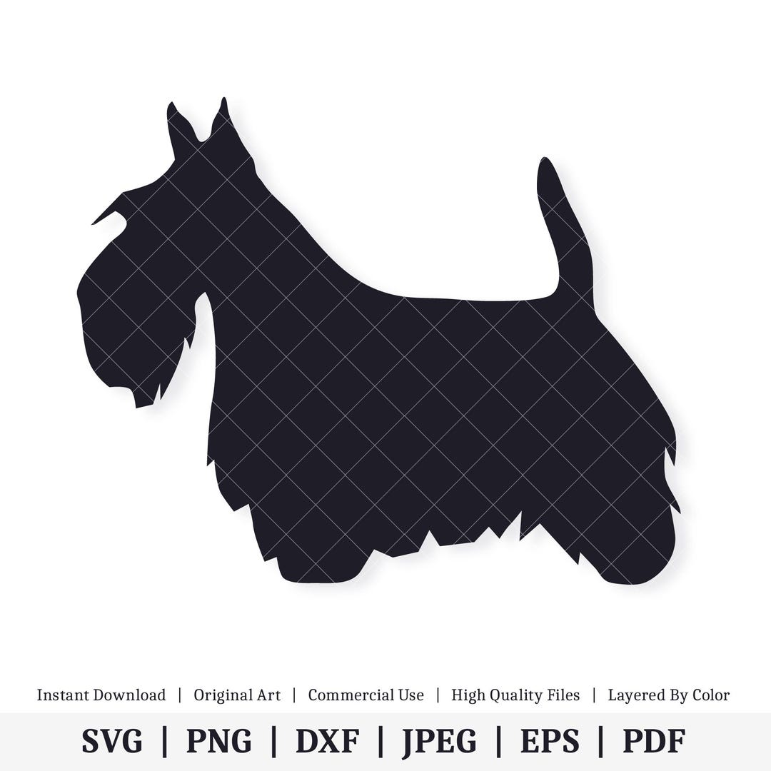 Scottish Terrier Dog | Vector Artwork | INSTANT DIGITAL DOWNLOAD | Svg ...